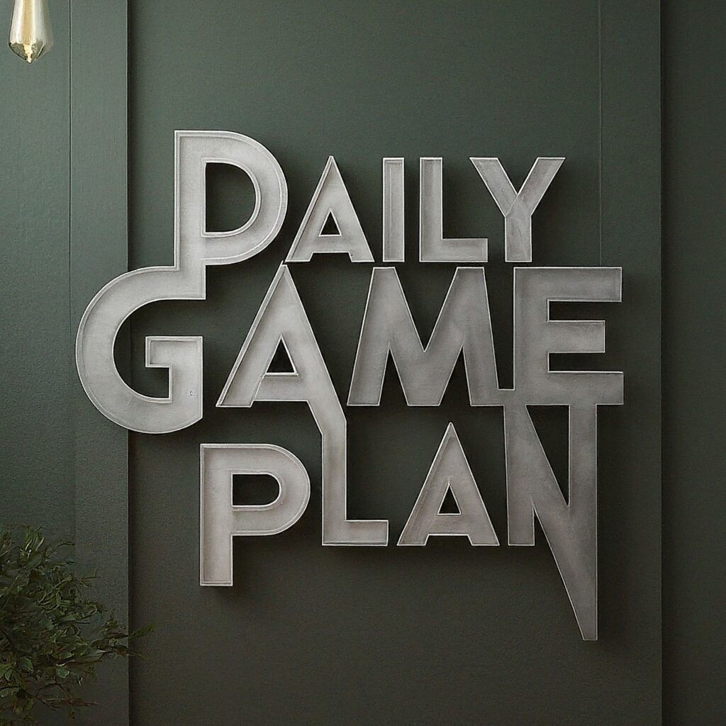 Daily Game Plan - Opening Print